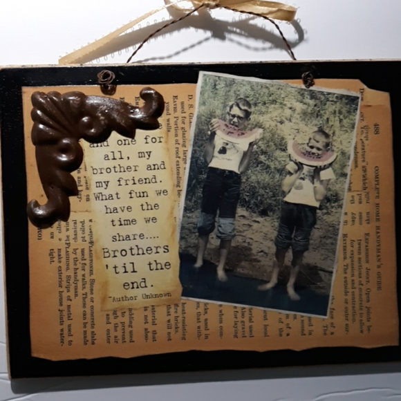 Wall Decor | Cute Hanging Wood Plaque For Brothers Wall Art | Poshmark